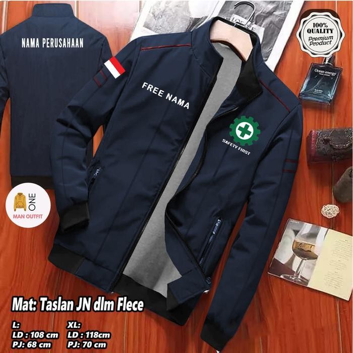 Jual SP JAKET SAFETY FIRST CUSTOM PRIA TAMBANG TERBARU BAHAN TASLAN ...