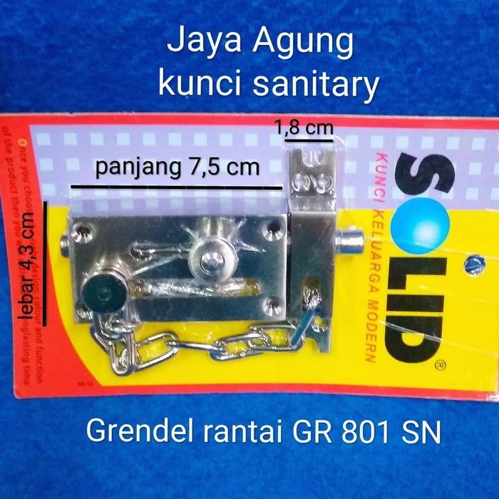 Jual Selot Pintu/Grendel Rantai Solid GR 801 | Shopee Indonesia