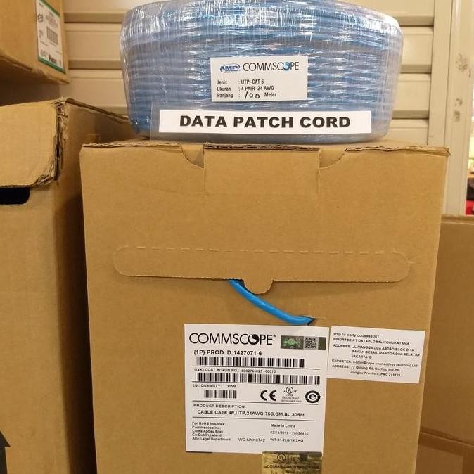 Jual kabel LAN CAT 6 COMMSCOPE BIRU @100 meter | Shopee Indonesia
