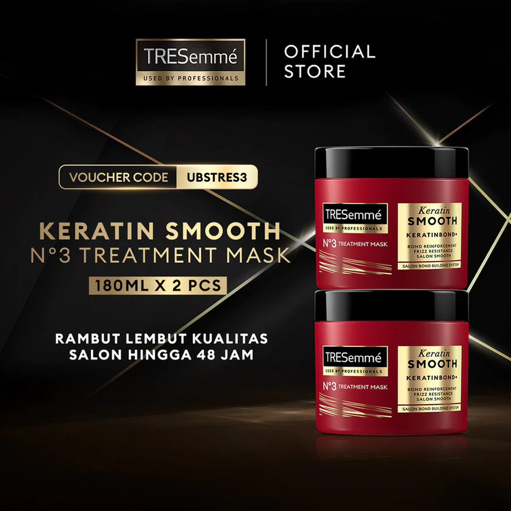 Jual TRESemme Treatment Mask Keratin Smooth 180ml - Twinpack | Shopee ...