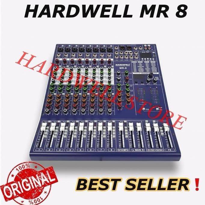 Jual Mixer Audio 8 Channel Hardwell Mr 8 Original | Shopee Indonesia
