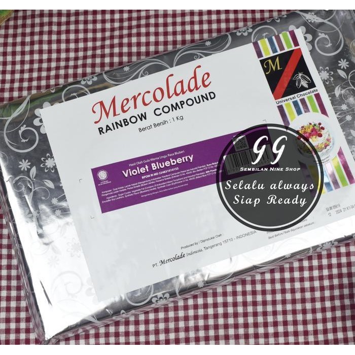 Jual MERCOLADE VIOLET BLUEBERRY Compound 1 KG Ungu bluberi Rainbow ...