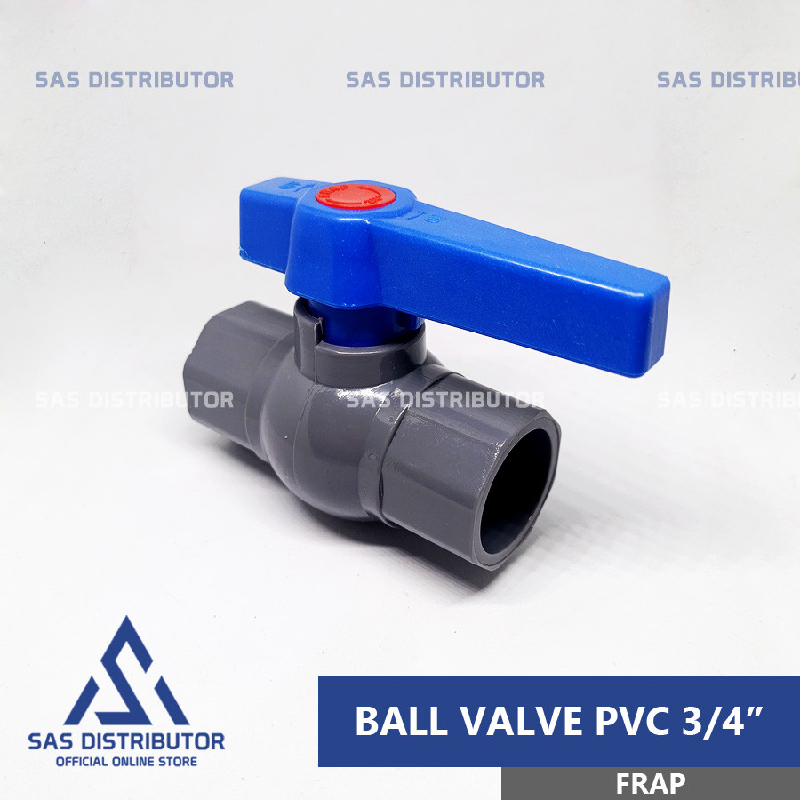 Jual STOP KRAN 3/4" inch PVC FRAP / Ball Valve 3/4" PVC / STOP KRAN ...