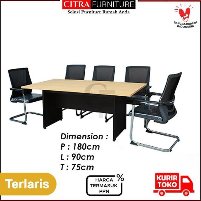 Jual [ SHUMO ] Meja Meeting Besar 180 x 90 cm | Meja Rapat Kantor ...