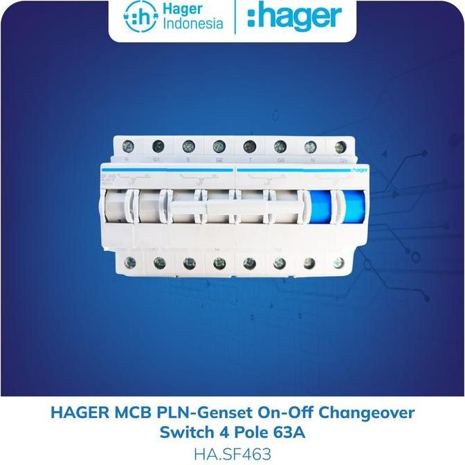 Jual // Hager Changeover Switches COS 4P 63a Saklar Genset PLN - SF463 ...