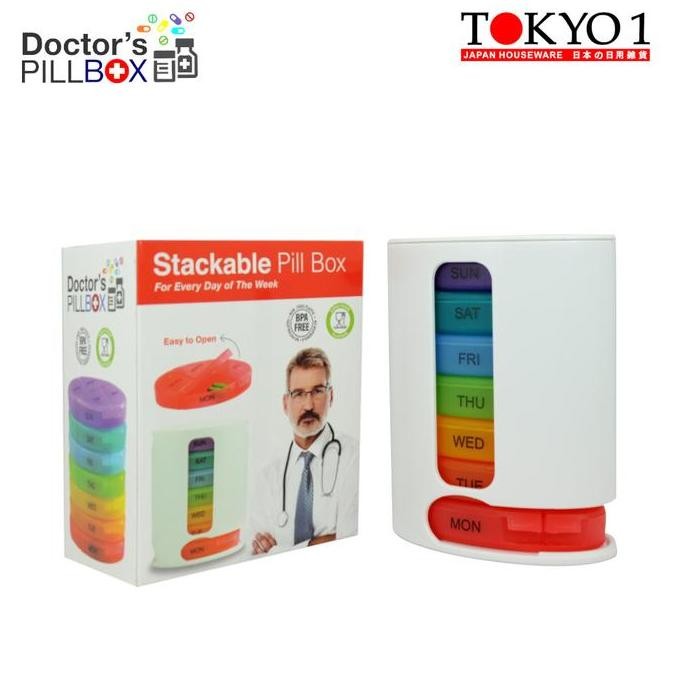 Jual Tokyo 1 Kotak Obat Stackable Pill Box (083599) | Shopee Indonesia