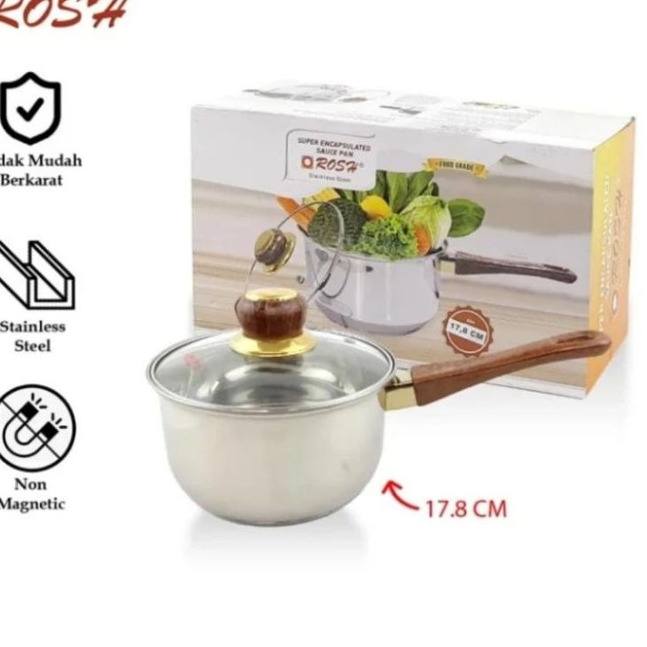 Jual Panci Sauce Pan Rosh 17.5Cm Tebal Panci Susu Rosh Panci Masak ...