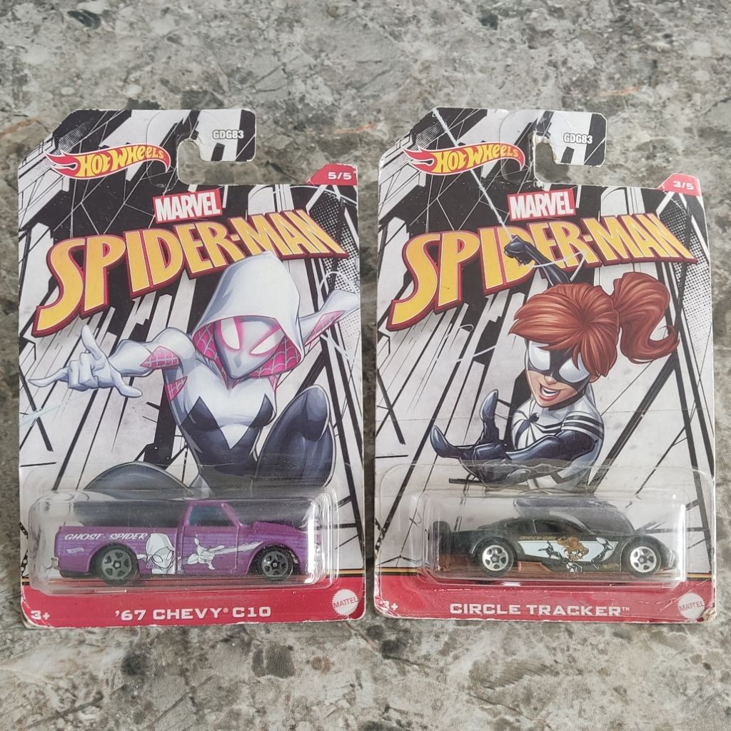 Jual Hot Wheels Seri Spiderman Chevy C10 & Circle Tracker - HW SERIES | Shopee Indonesia