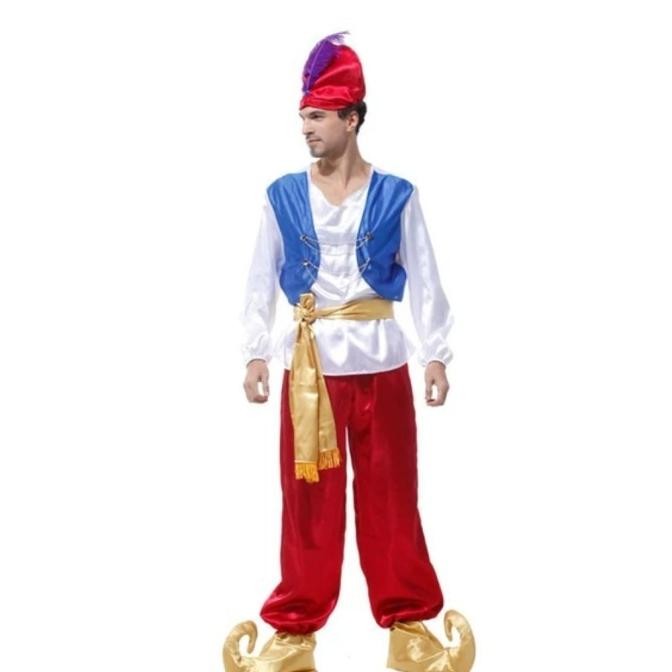 Jual CR - Aladdin Arabian Adult Man Costume Kostum dewasa Halloween ...