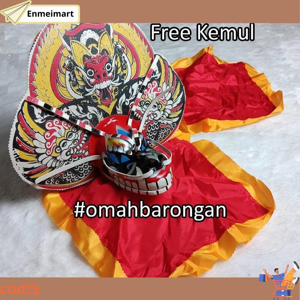 Jual Barongan Anak Kecil Spons Ukuran Tanggung Motif Bali Warna Merah ...