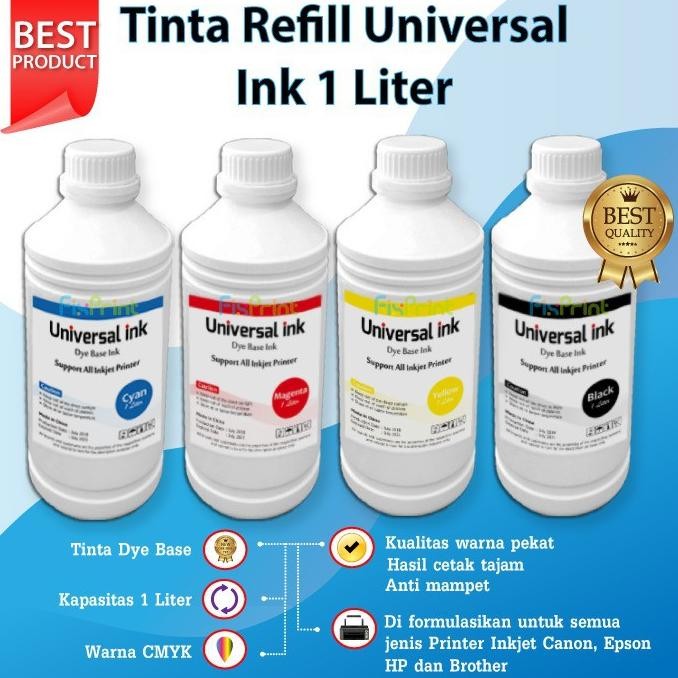 Jual Tinta Literan Printer Ink Epson 1 Liter Refill Printer L1110 L3100 ...