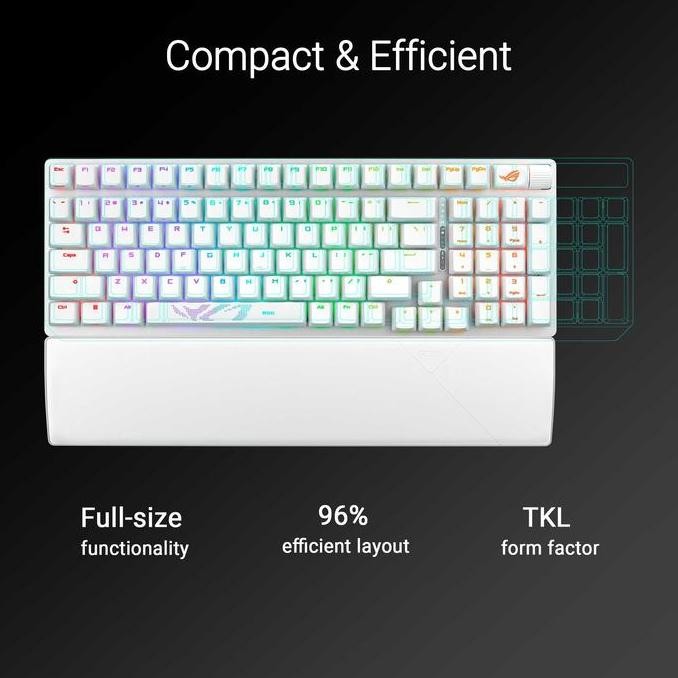 Jual Asus Rog Strix Scope Ii 96 Wireless Moonlight Gaming Keyboard ...