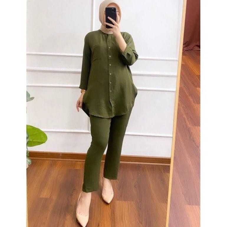 Jual Hanna Oneset Crinkle Airflow Viral | Shopee Indonesia