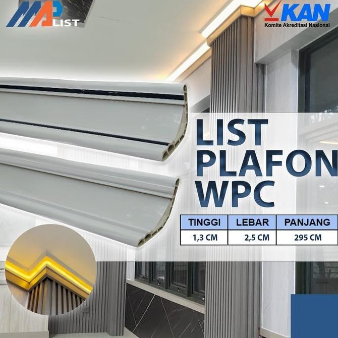 Jual MAP LIST LAMPU PLAFON PVC / LIST LAMPU LED PLAFOND / HANYA LIST ...