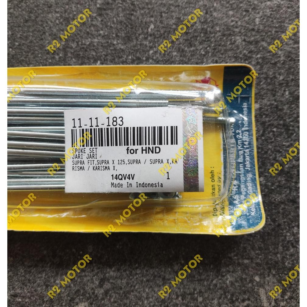 Jual Original Ruji Jari Jari Set Depan Belakang Supra X 125 Fit Karisma ...