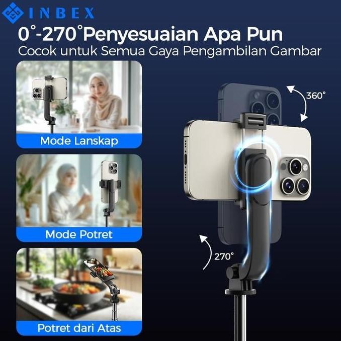 Jual [Ramadhan Travelling]INBEX QT100 Tongsis Tripod Bluetooth 1m Fill ...