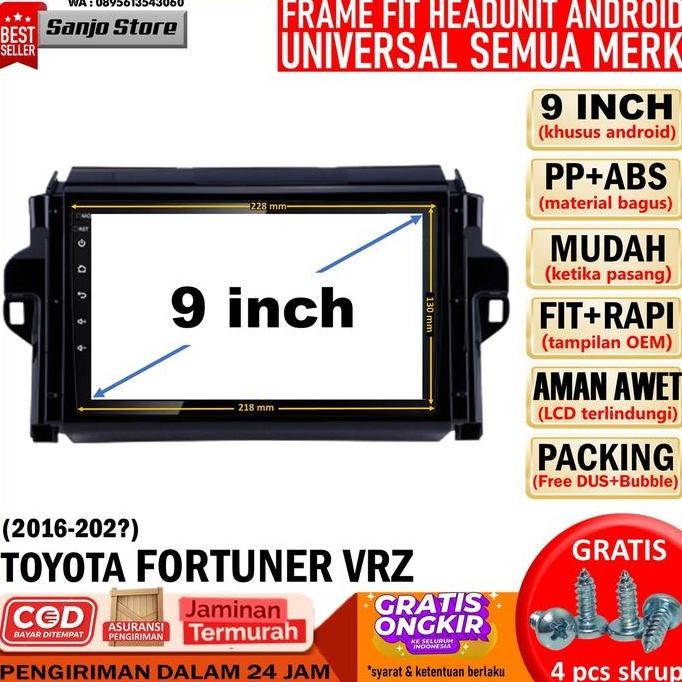 Jual HARGA DISC - Frame OEM 2016 Toyota Fortuner VRZ Head Unit Android ...
