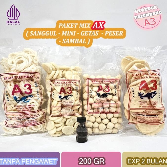 Jual Paket Mix A - Kerupuk Mini Peser Sanggul Getas Kemplang Ikan ...