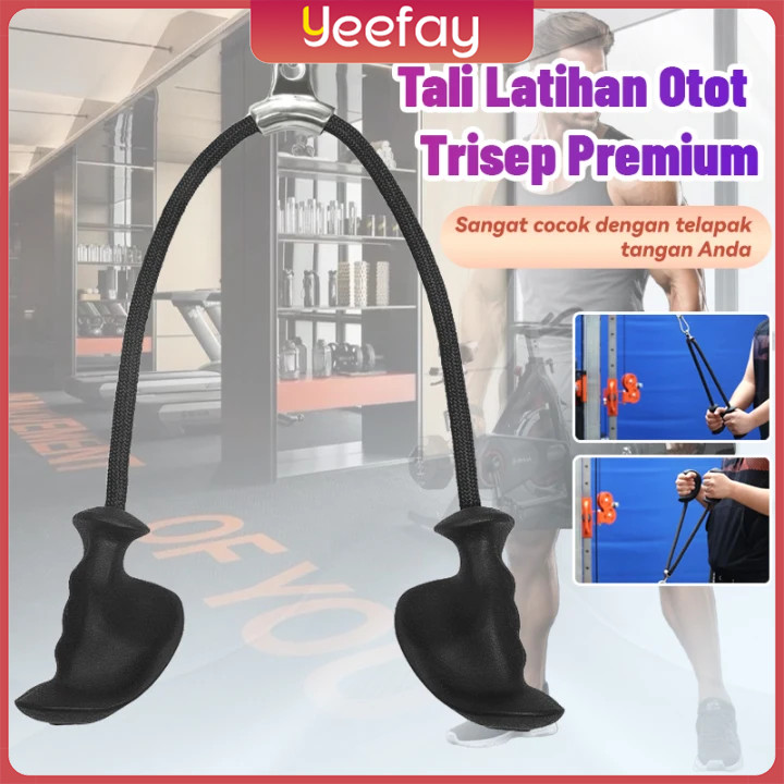 Jual Triceps Pull Down / Tricep Rope Premium / Tali Latihan Otot Trisep ...