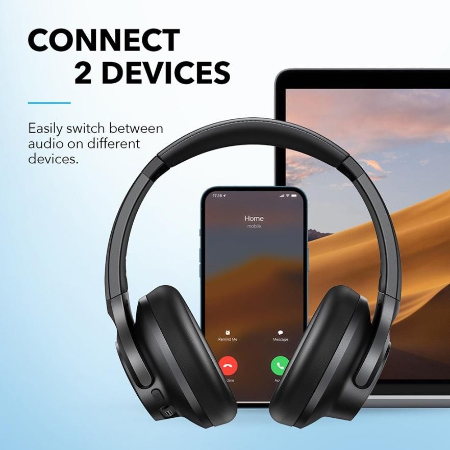 Jual Soundcore By Anker Q20I Bluetooth Headphones With Mic Hi-Res ...