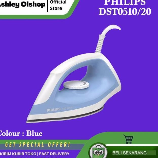 Jual Setrika Dry Iron Philips Dst051020 Setrikaan Minimalis Philips Dst ...