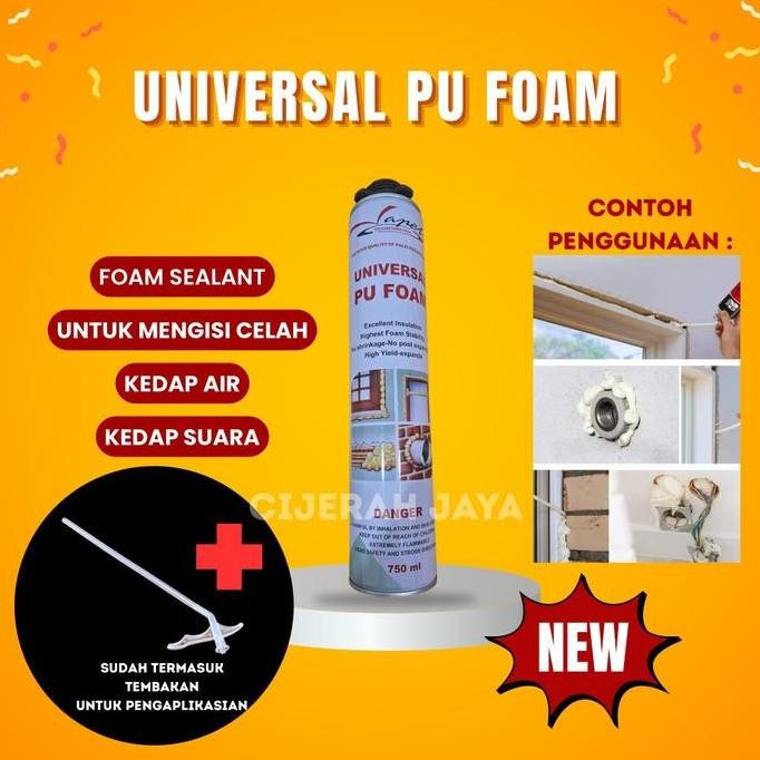 Jual Promo PU FOAM SEALANT SPRAY 750ml POLYURETHANE FOAM UNIVERSAL ...