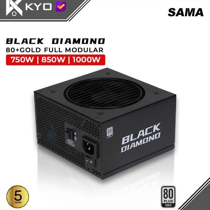 Jual PSU KYO SAMA BLACK DIAMOND PCIE 5.0 750W / 850W / 1000W 80+ GOLD ...
