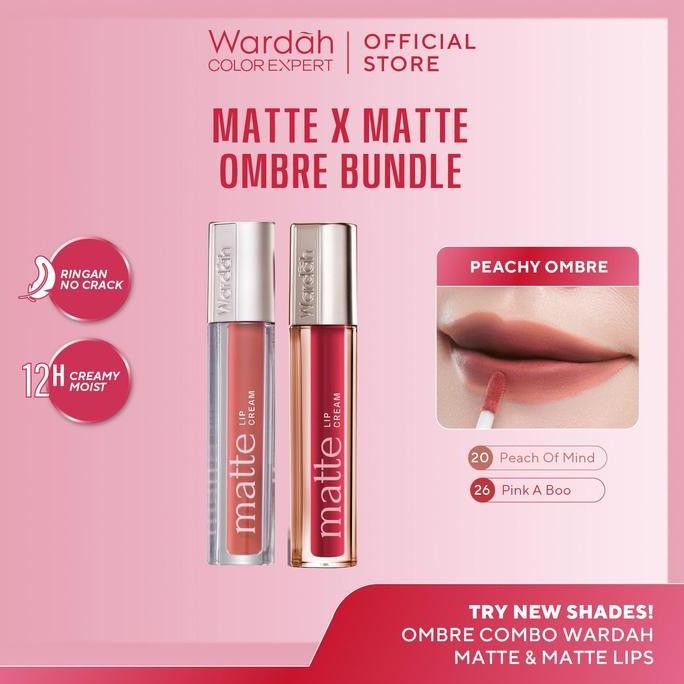 Jual [LIPCALL BUNDLE] WARDAH Paket Ombre Matte Lip Cream - Cleopatra ...
