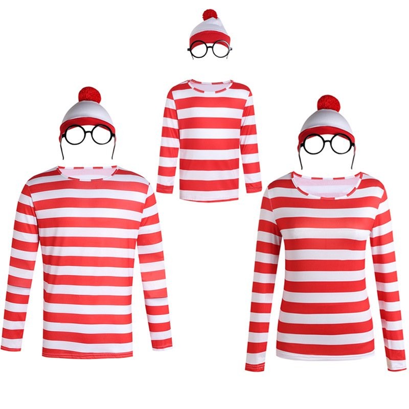 Jual British Anime Smart Wally Where's Wally Parent-Child Halloween ...