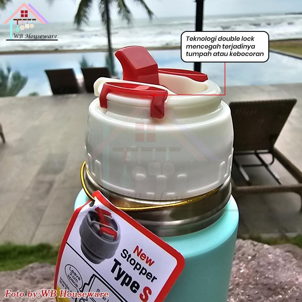 Jual SHUMA termos stainless warna 500ml / gym thermos / vacuum bottle ...