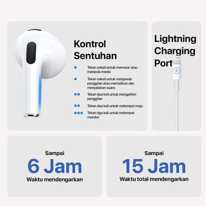 Jual Airpods Gen 4 Tws Wireless Earphone Bluetooth With Imei & Serial ...
