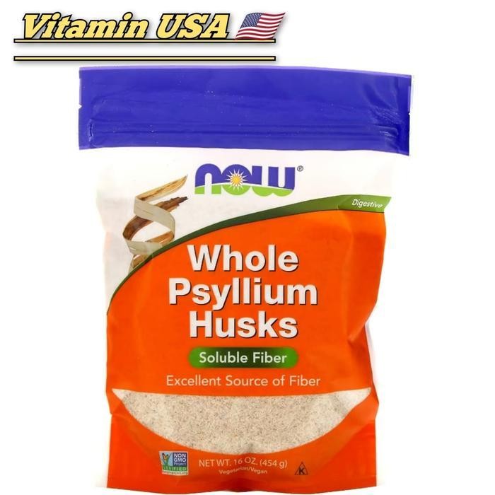 Jual Now Foods Whole Psyllium Husks | Husk Soluble Fiber (454 g) untuk ...