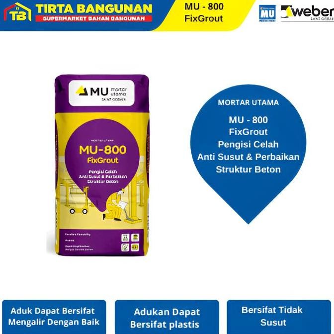 Jual Promo MU 800 FIXGROUT PENGISI CELAH ANTI KUSUT & PERBAIKAN STUKTUR ...