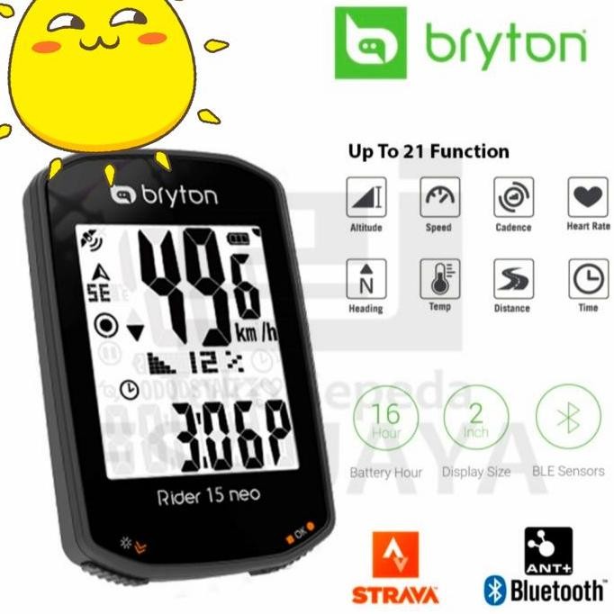 Jual BRYTON RIDER 15 NEO C-Comp GPS Cadence Bike Computer Speedometer ...