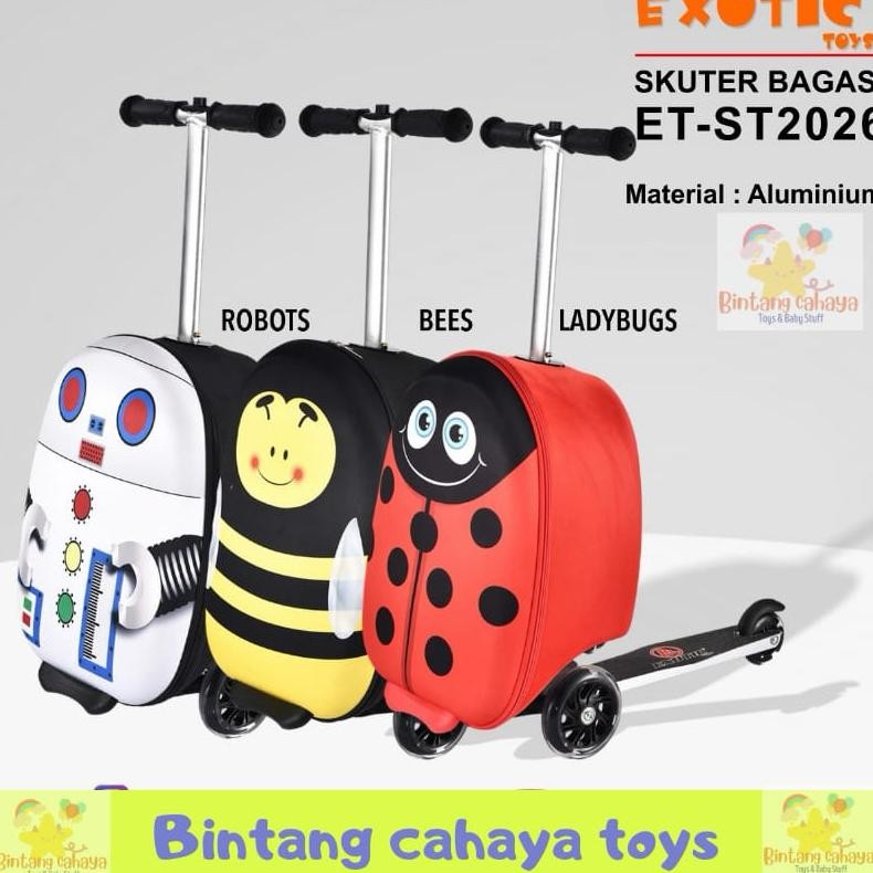 Jual Skuter otoped anak model koper Exotic ST 2026 Scooter traveller ...