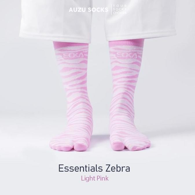 Jual New Soka Essentials Zebra Light Pink - Auzu Socks | Shopee Indonesia