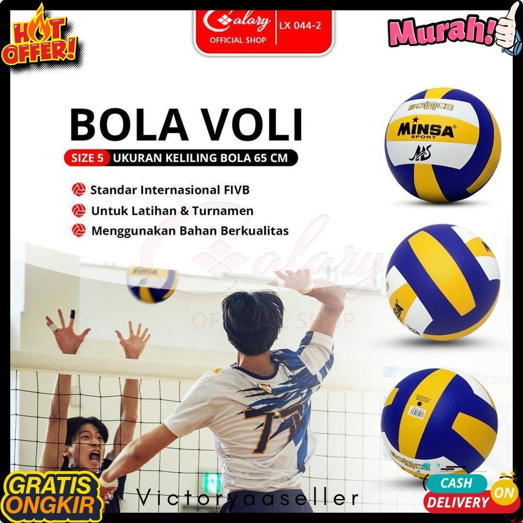 Jual Cod Bola Voli Size 5 Volleyball Voli Pantai Lapangan Bola Ukuran ...