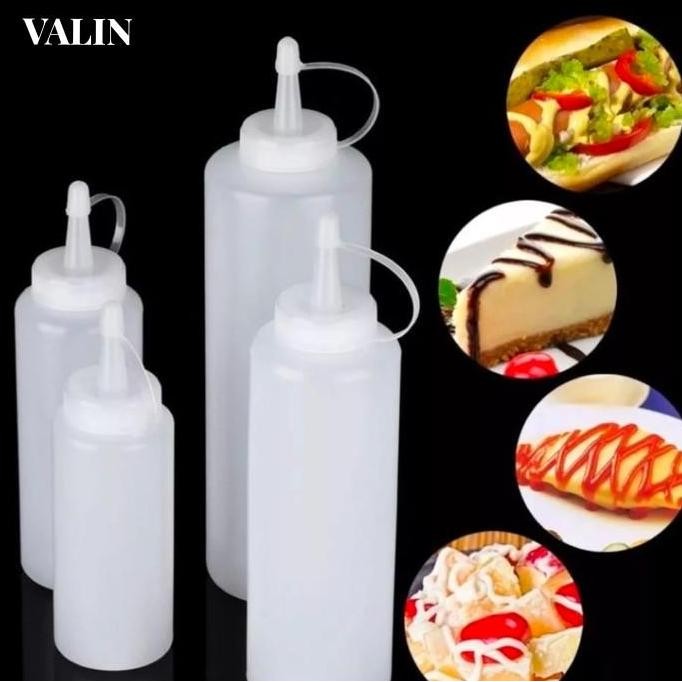 Jual Botol Saos Kecap Bumbu Mayo Minyak Plastik Transparan - 12 oz ...