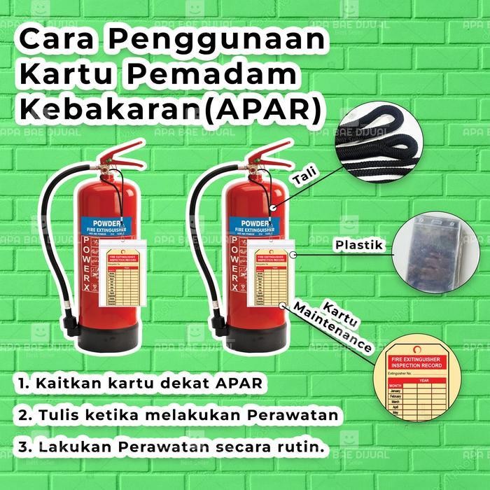 Jual PG Laporan apar | log apar | label apar | kartu pemadam kebakaran ...