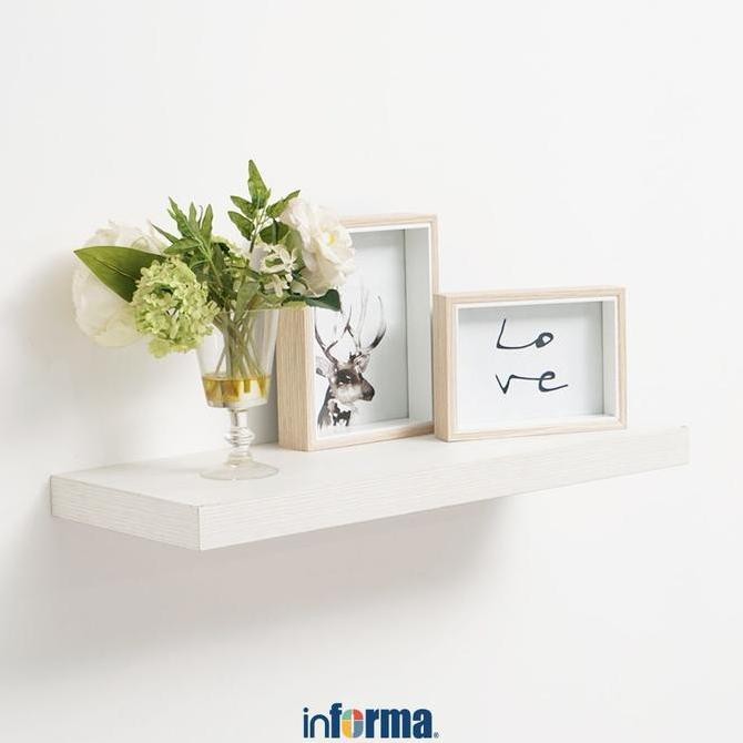 Jual PROMO - INFORMA RAK DINDING KAYU 60X2.X.8 CM - PUTIH | Shopee ...