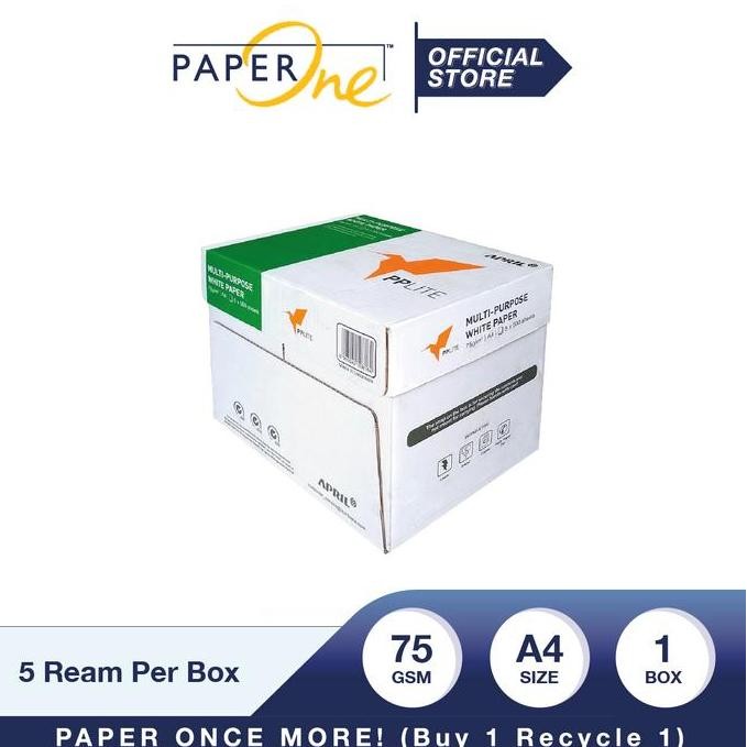 Jual PP Lite Kertas A4 75gr Copier 1 Box (2500 lembar) Kertas HVS ...