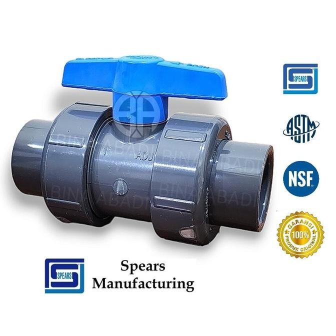 Jual Ball Valve True Union Pvc Sch 80 Utility 1 Inch Soc+Npt Ansi ...