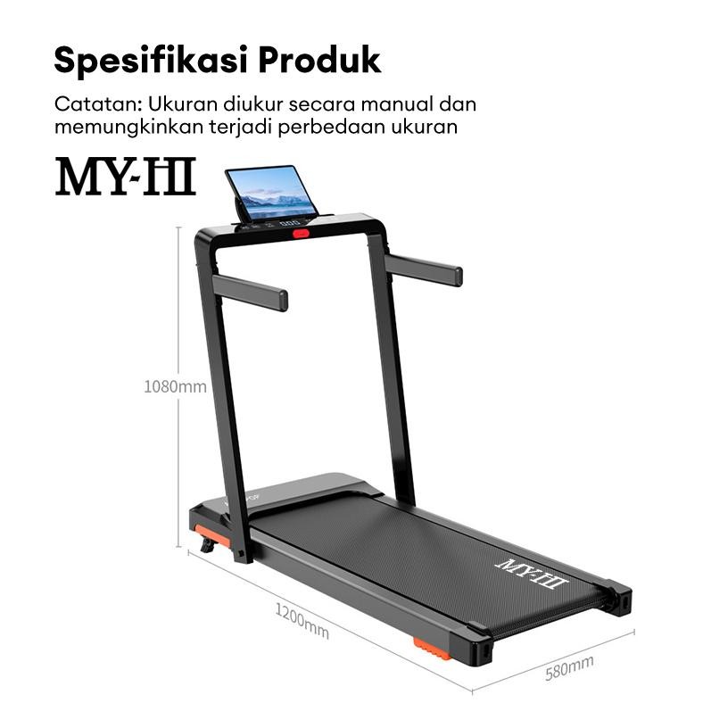 Jual MY-HI Treadmill electric low watt JC590 Treadmill Portable incline ...
