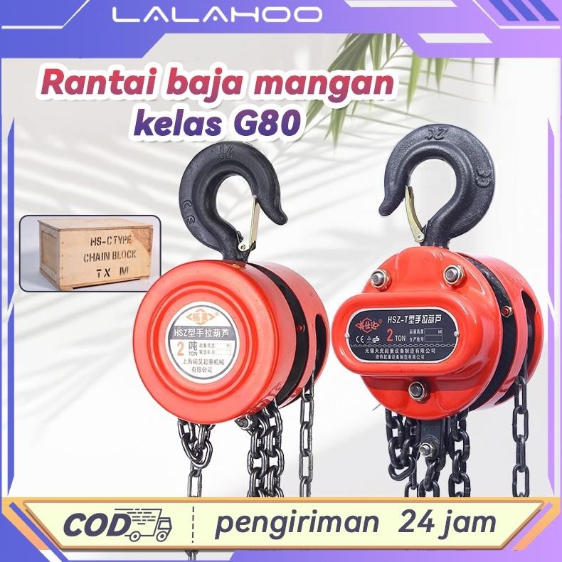 Jual NEW Chain Block / Takel / Katrol 1 Ton x 6 Meter/ 2 Ton x 6 Meter ...