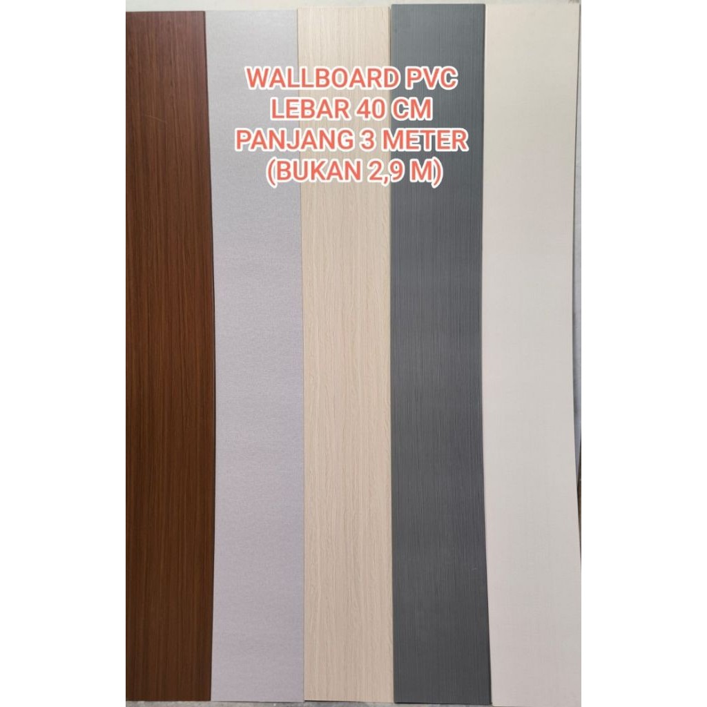 Jual Wallboard PVC lebar 40cm panjang 3m tebal 8mm | Shopee Indonesia