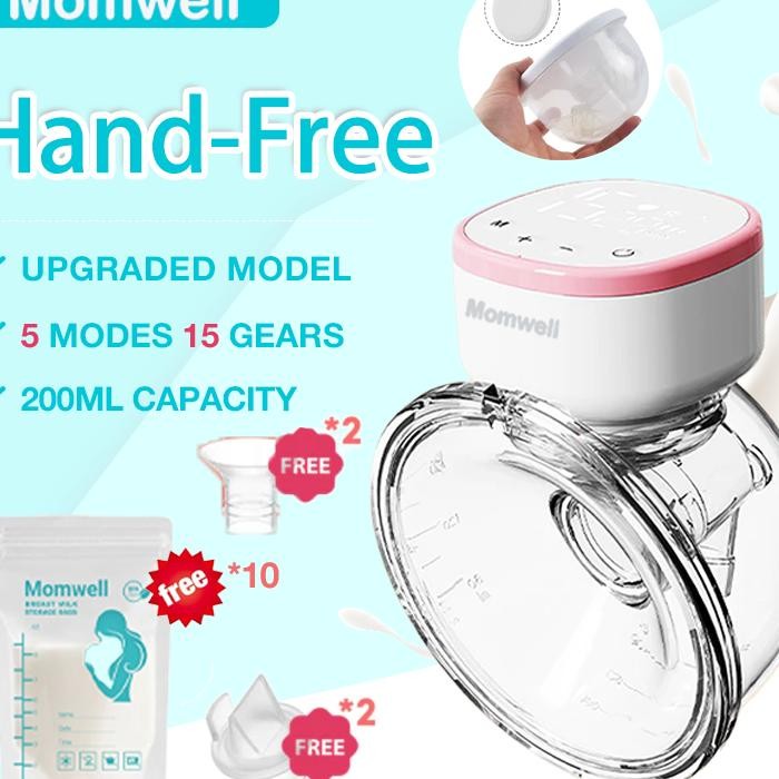 Jual Momwell Pompa Asi Electric Handsfree Hisap Breast Pump Pumping Asi ...