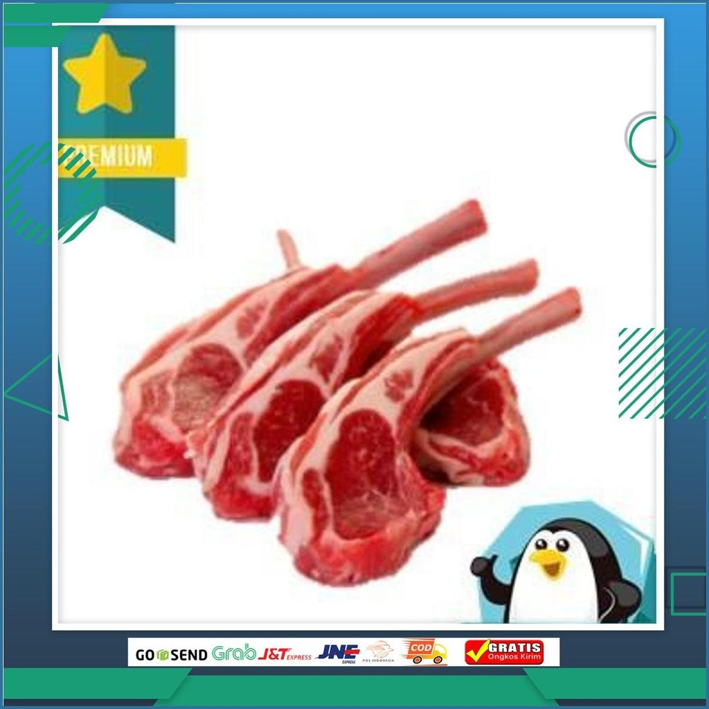 Jual Lamb Chop Aus Daging Iga Domba Muda 500 Gram Halal Premium Grab ...