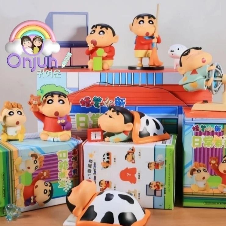 Jual Fure Crayon Shinchan Daily Series Blind Box Set 8Pcs | Shopee ...