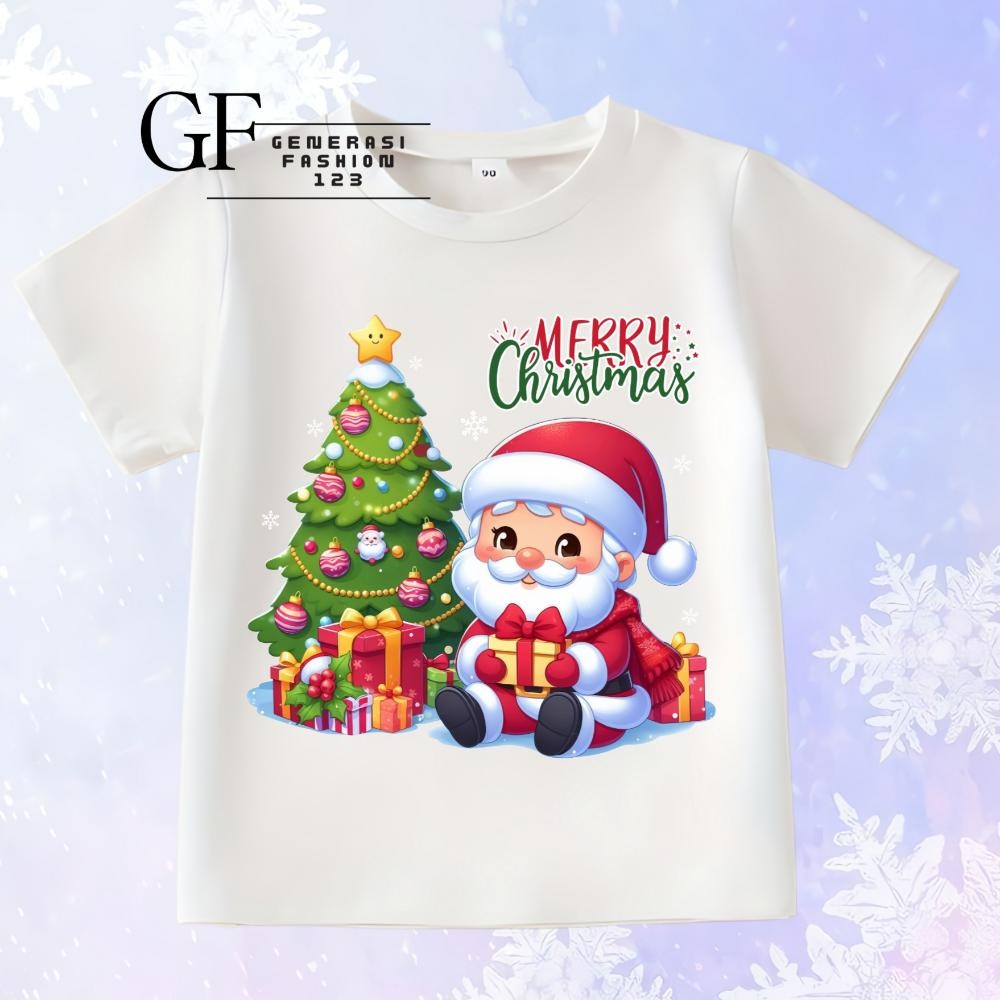Jual Miliki GF123/ Kaos natal Couple keluarga 24s dewasa n anak lengan ...