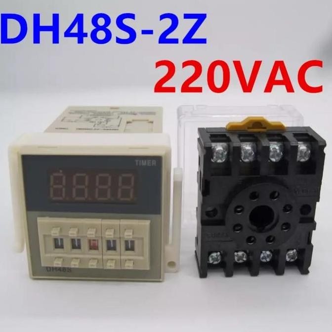 Jual Digital Timer Relay On Delay 8 Pins SPDT DH48S-2Z 220v 24v READY ...